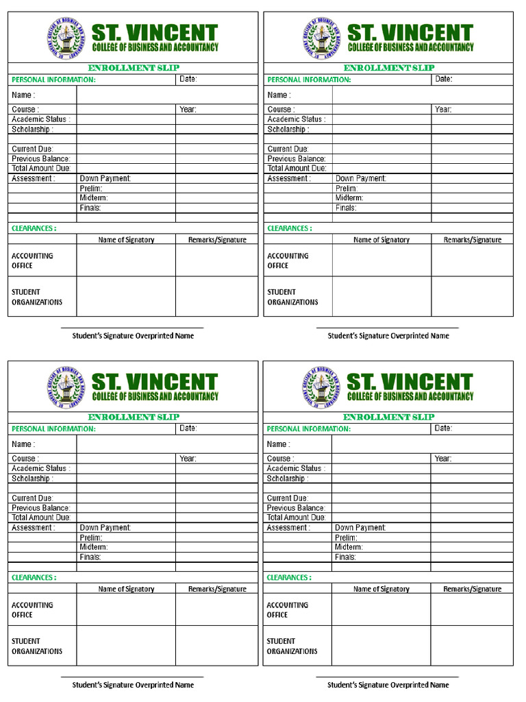 Ivisan Enrollment Slip | PDF