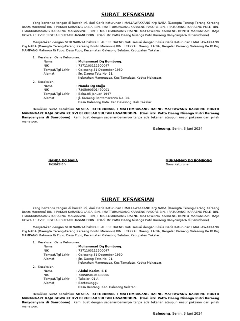 Surat Penetapan | PDF