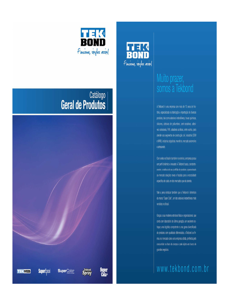 Catálogo Geral TEKBOND. | PDF