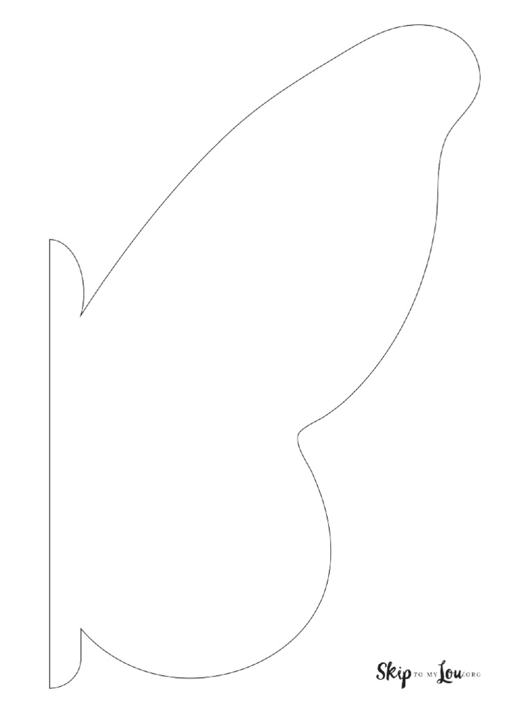 Half Simple Butterfly Outline | PDF