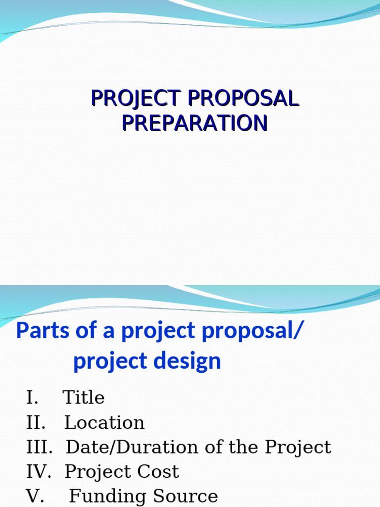Project proposal preparation | PDF
