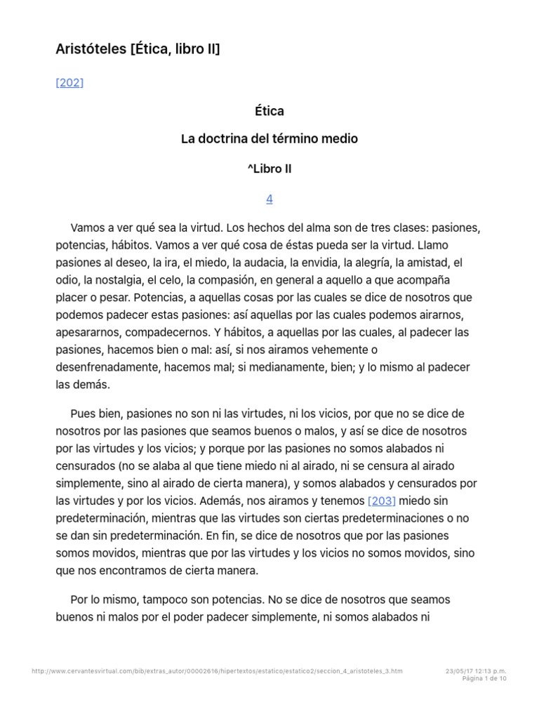 La Doctrina Del Término Medio | PDF