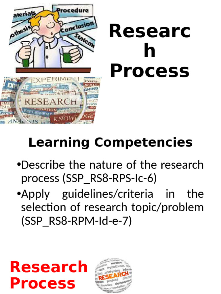 RMRD - 1stqrtr RS 8 Research Process | PDF