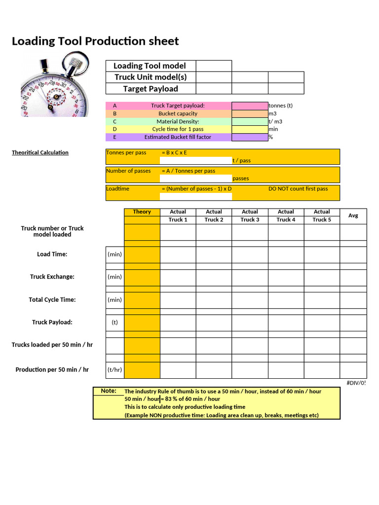 6-Cycle Timing Sheets | PDF