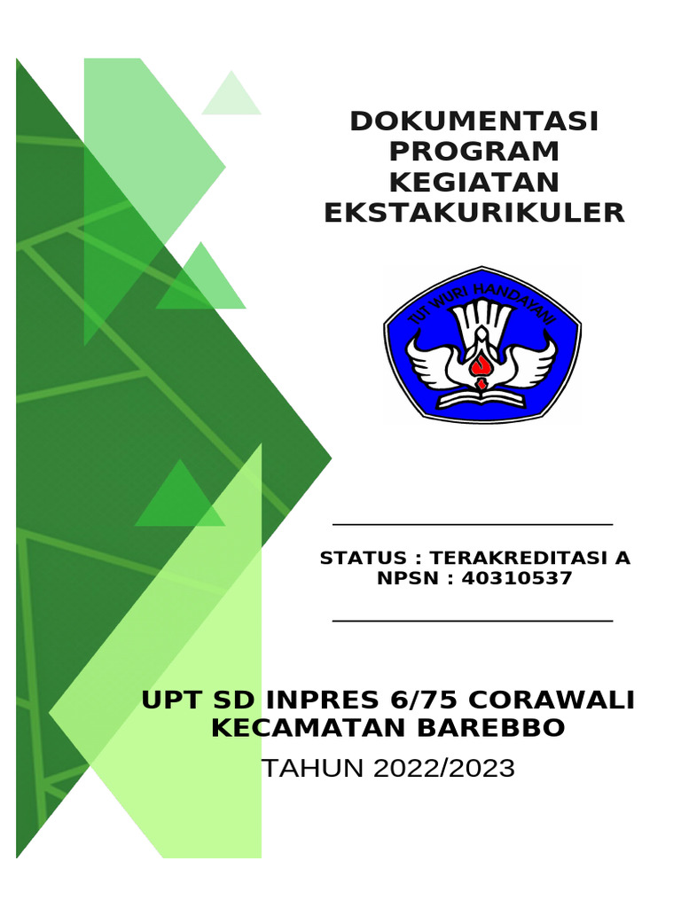 Dokumentasi Program Kegiatan Ekstakurikuler | PDF