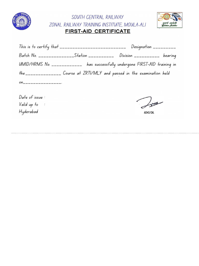 Fac Certificate | PDF