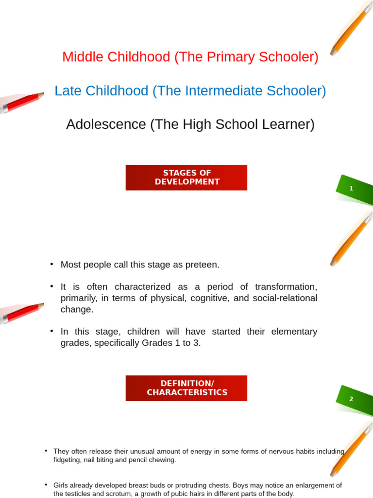 Primary School Age To Adolescence Pdf