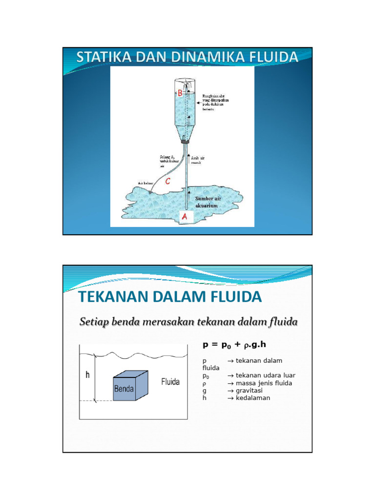 4-Statika Dan Dinamika Fluida | PDF