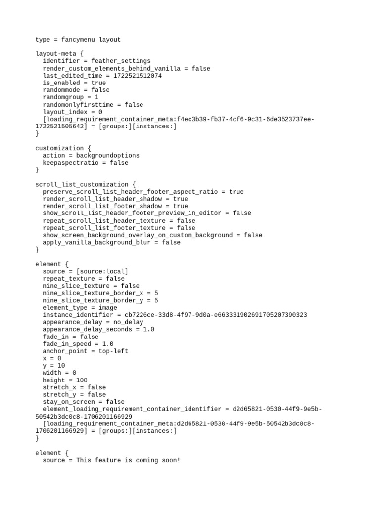 LC Settings Omg | PDF