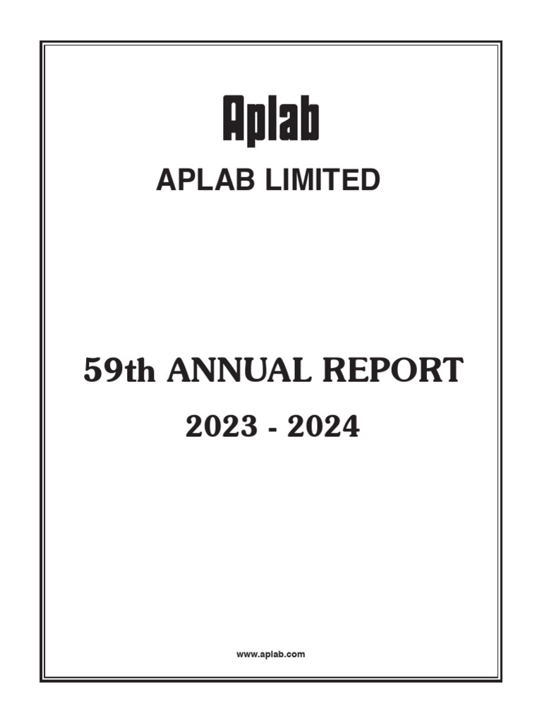 Aplab AnnualReport23 24 | PDF