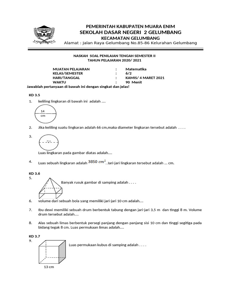 MTK KLS 6 2020 | PDF
