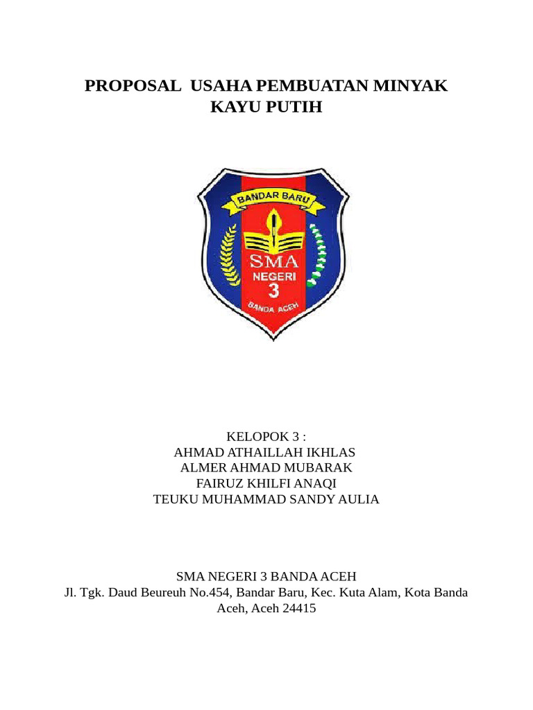 KLP 3 Proposal Usaha | PDF