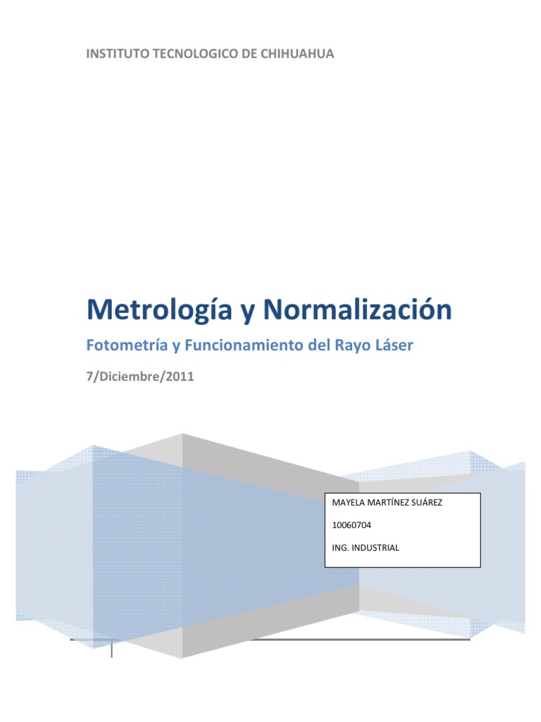 Qué es la fotometría | PDF | Láser | Óptica