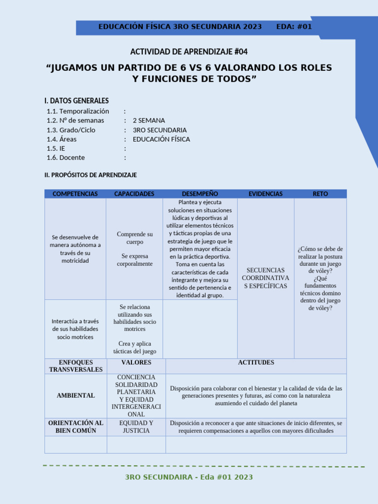 Sesión #04 Eda 2 3ro Sec | PDF