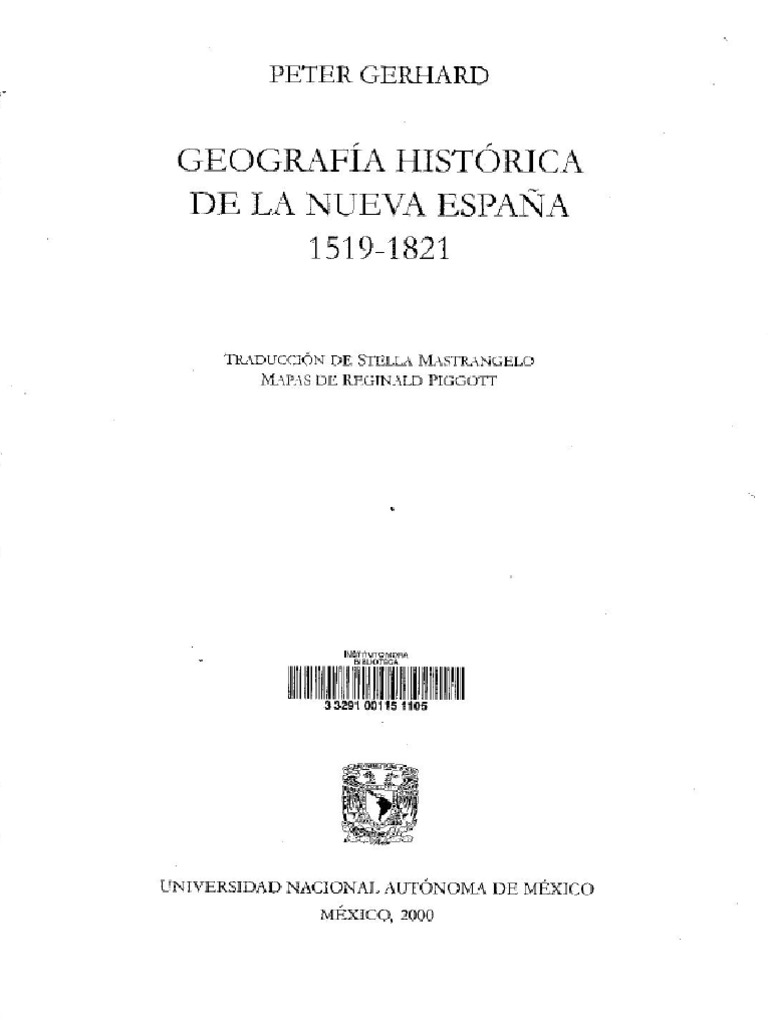 Exposición 5. Gerhard, Geografía Histórica | PDF