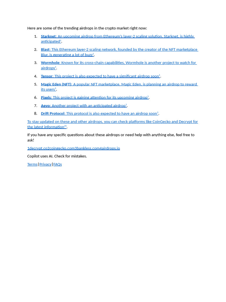 Trending Airdrop | PDF