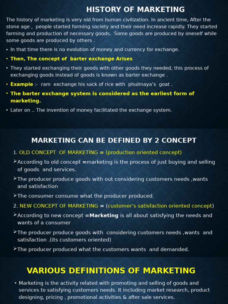 CH 1 Introduction of Marketing | PDF