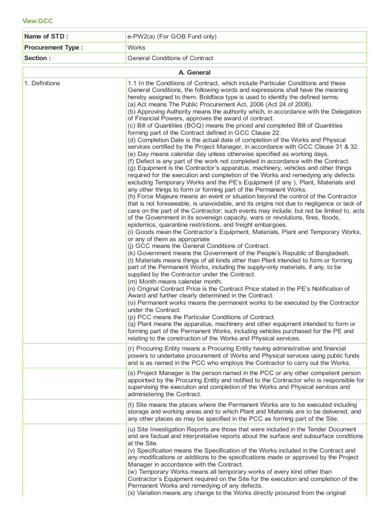 Section3 - General Conditions of Contract | PDF
