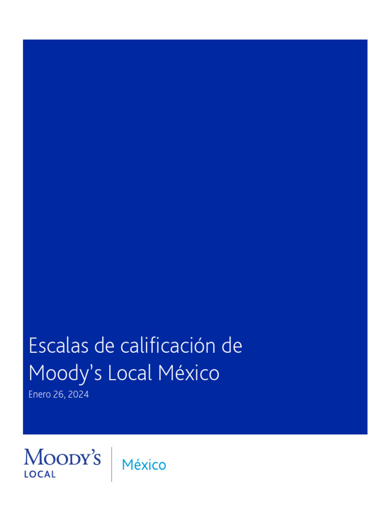 Mexico Escala-De-Calificacion - Moddys | PDF