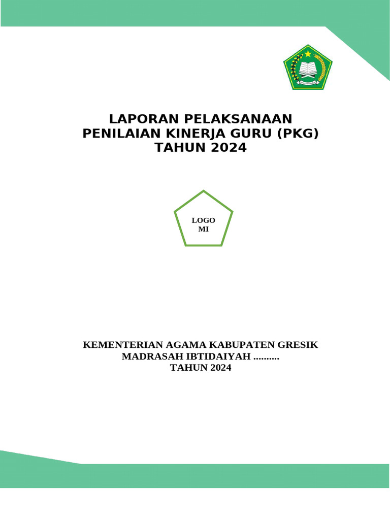 Tamplate Laporan PKG 2024 | PDF