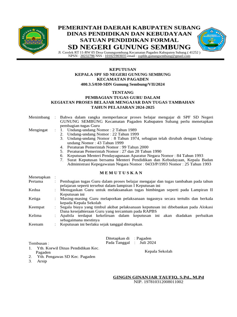 Sample SKBM 2024-2025 | PDF