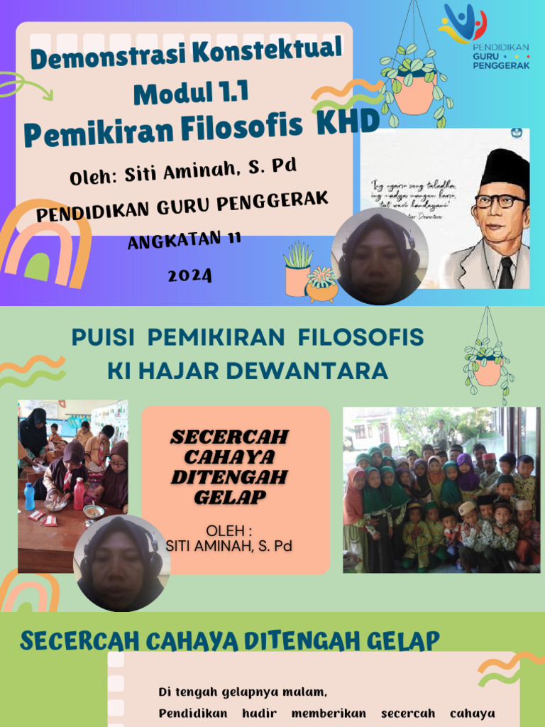 SITI AMINAH - Demonstrasi Konstektual Pemikiran KHD | PDF