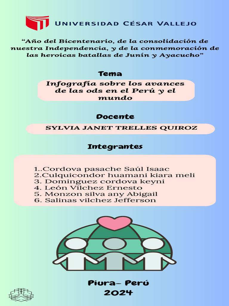 Infografia Sobre Los Avances de Las Ods en El Peru y El Mundo | PDF
