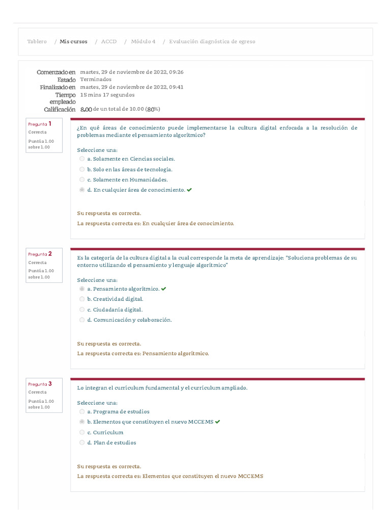 Examen Modulo 4 Final | PDF