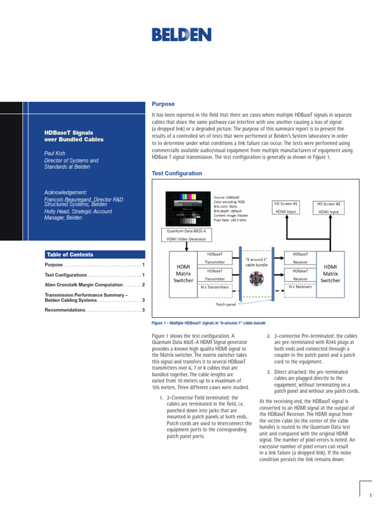HDBaseT-Signals-White-Paper_Final | PDF