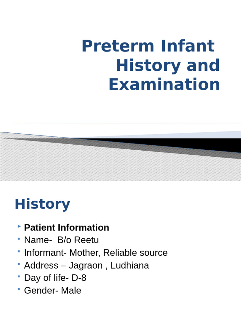 Preterm Infant Final PPT 3 | PDF