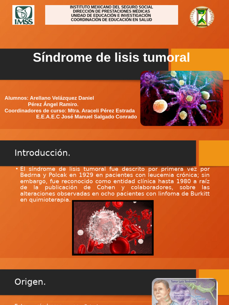 Síndrome de Lisis Tumoral Corregido | PDF