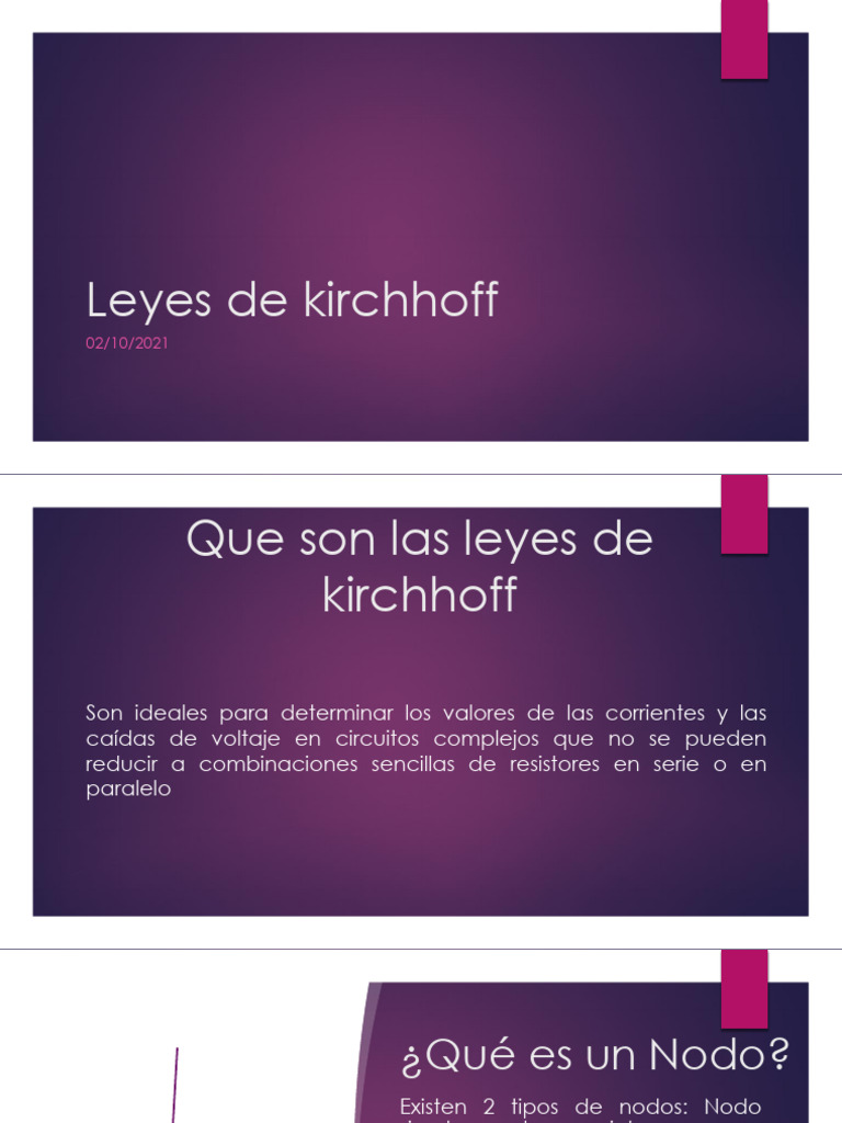 Leyes de Kirchhoff | PDF