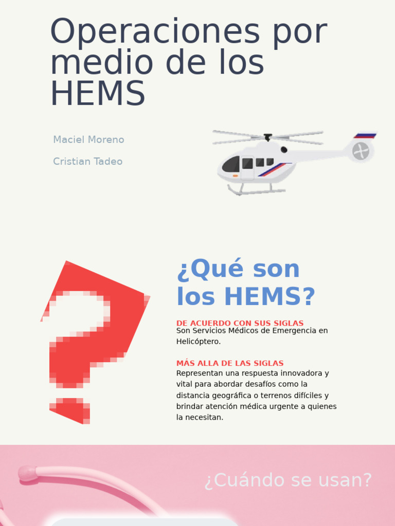 Operaciones Mediante HEMS | PDF | Paramédico | Informática