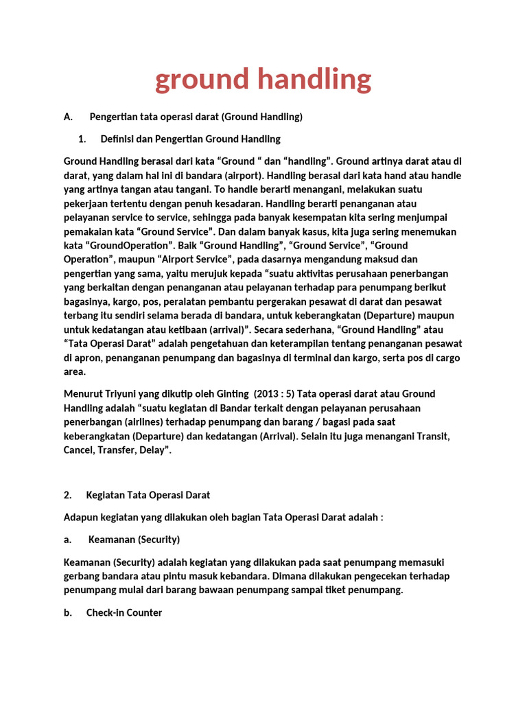 3 Ground Handling | PDF 3 Ground Handling | PDF