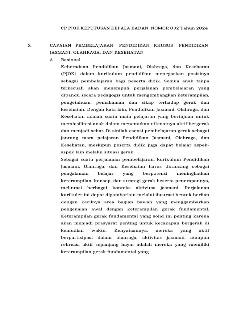 CP Pjok 2024 | PDF