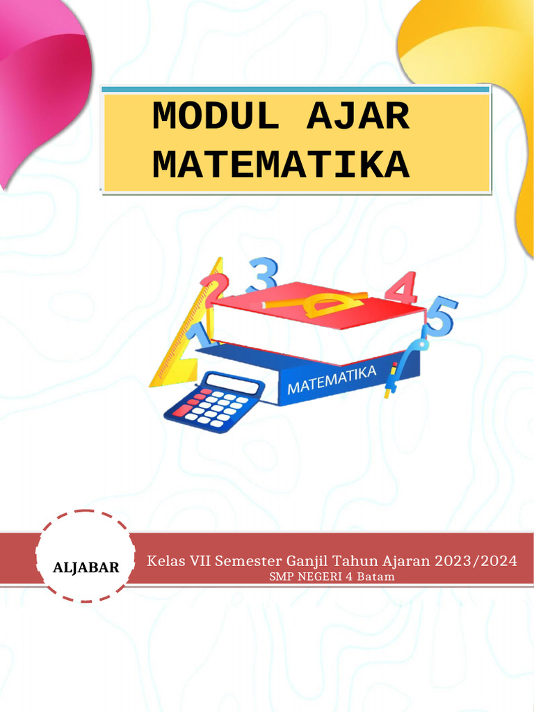 Modul Ajar Matematika Aljabar Kelas 7 Semester Genap (Amri) | PDF