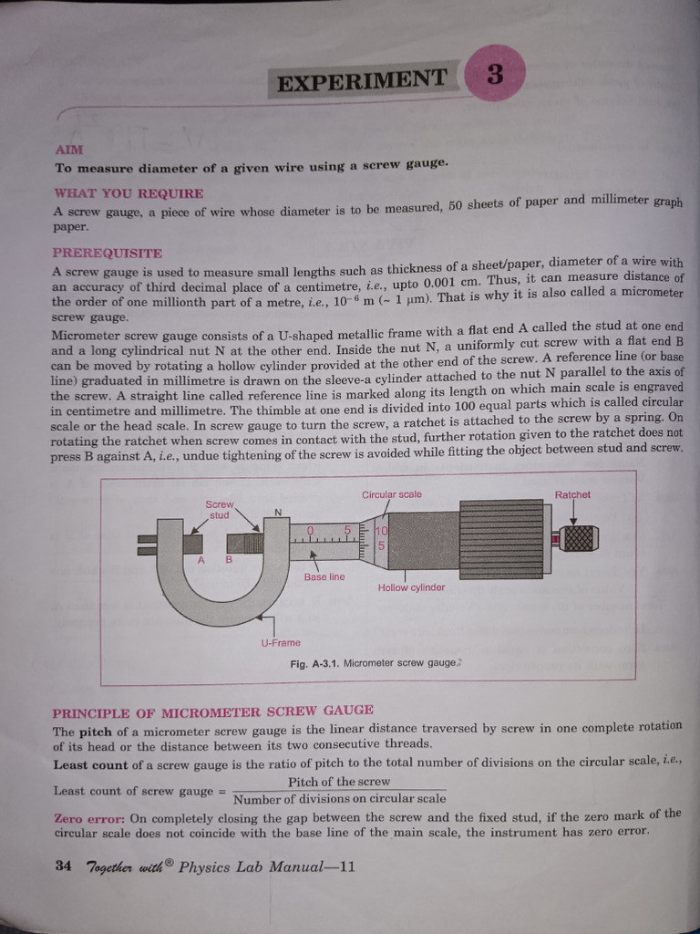 Phy Experiment | PDF