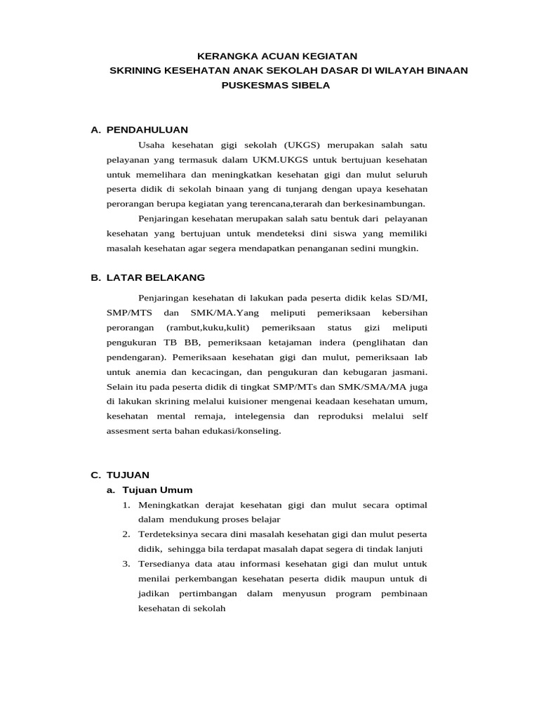 Kak Skrining Gigi | PDF