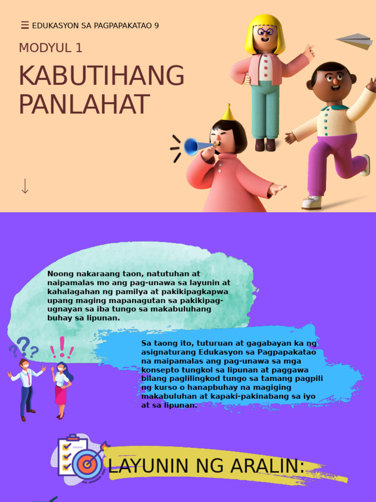 Esp 9 Lesson 1 Kabutihang Panlahat | PDF