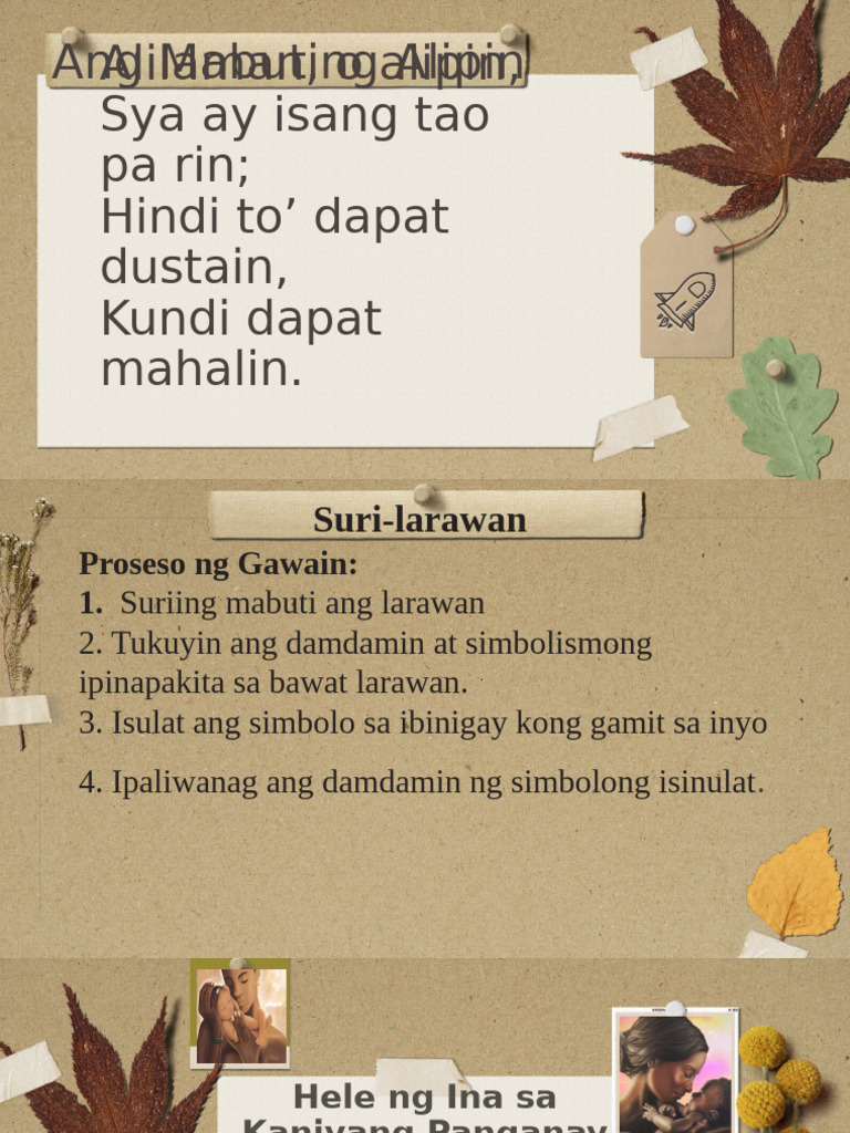 Hele NG Ina Sa Kanyang Panganay | PDF