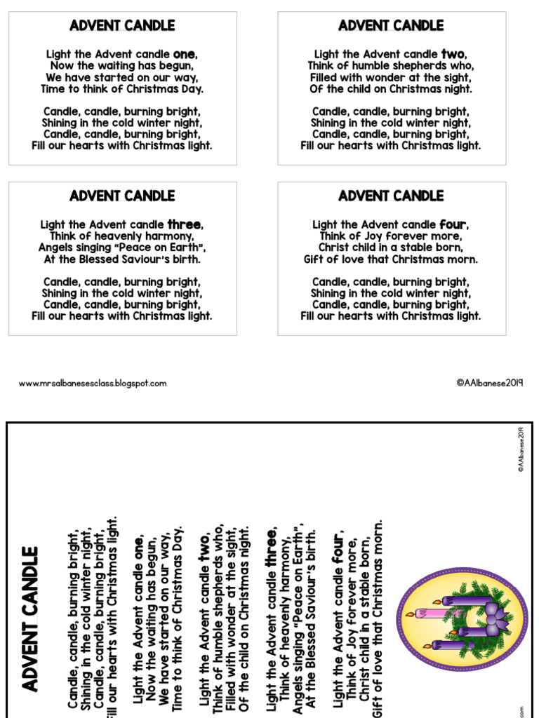 Advent Candle Song | PDF