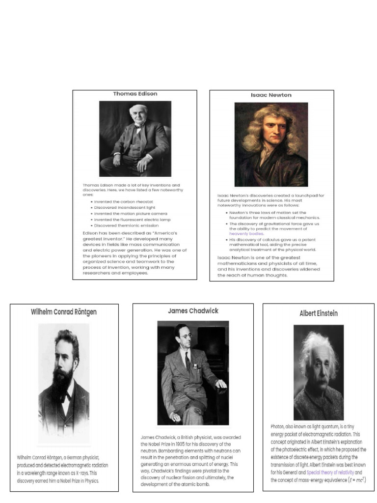 Famous Scientist | PDF