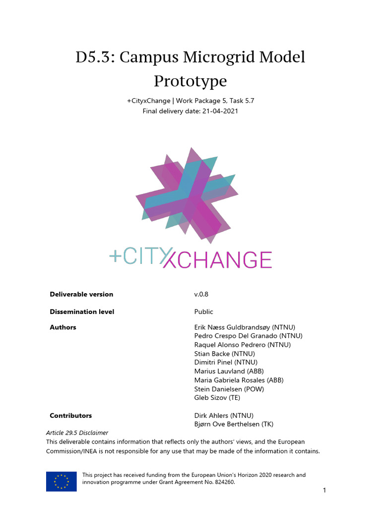 D5.3 Campus Microgrid Model Final Submitted | PDF