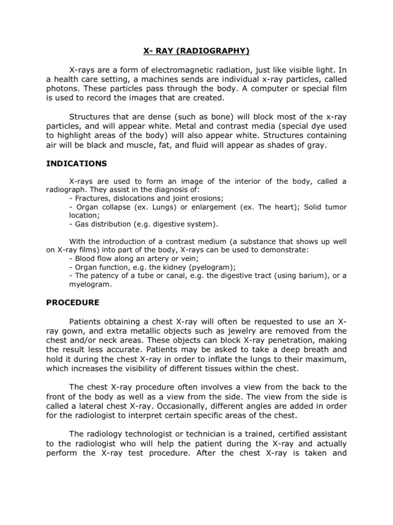 XRAY | PDF | X Ray | Radiography