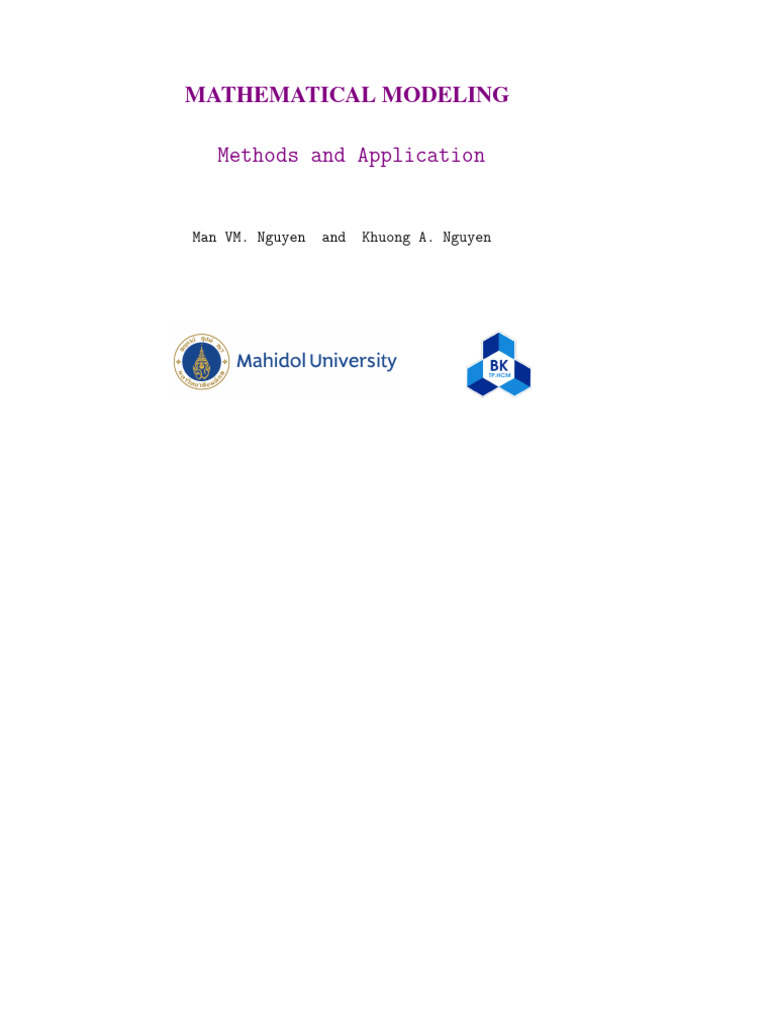 MM5-DYNAMICAL SYSTEMS-landscape - Math-Modelling - HCMUT | PDF