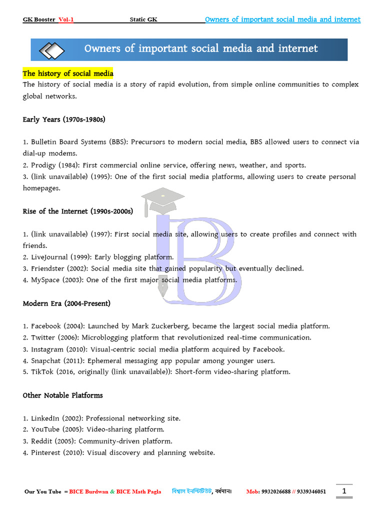 2. Owners of important social media and internet | PDF
