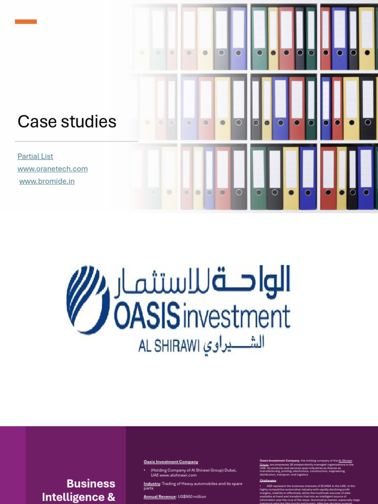 Case Studies Compilation - Partial List | PDF