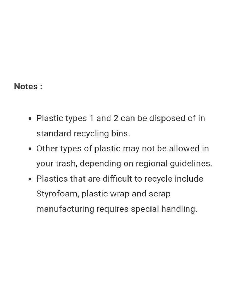 Types of Plastic Around Us | PDF