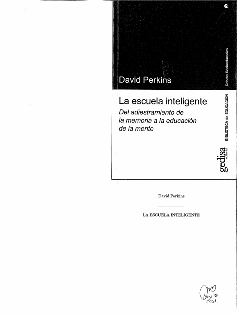LA ESCUELA INTELIGENTE (David Perkins) | PDF