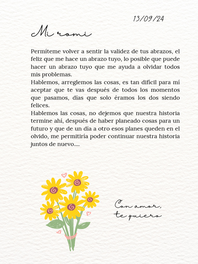 Documento A4 de Carta de Amor para Alguien Especial Ilustrada - 20240913 - 115403 - 0000 | PDF